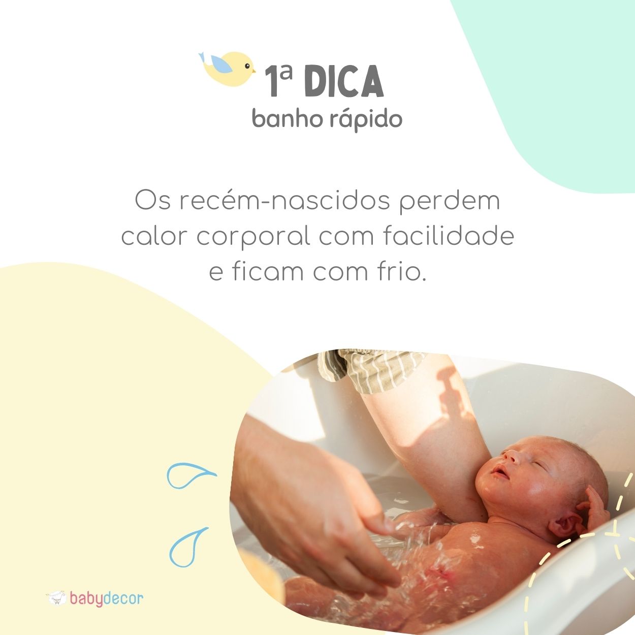 3 dicas para o banho do recém-nascido | Blog Loja Baby Decor